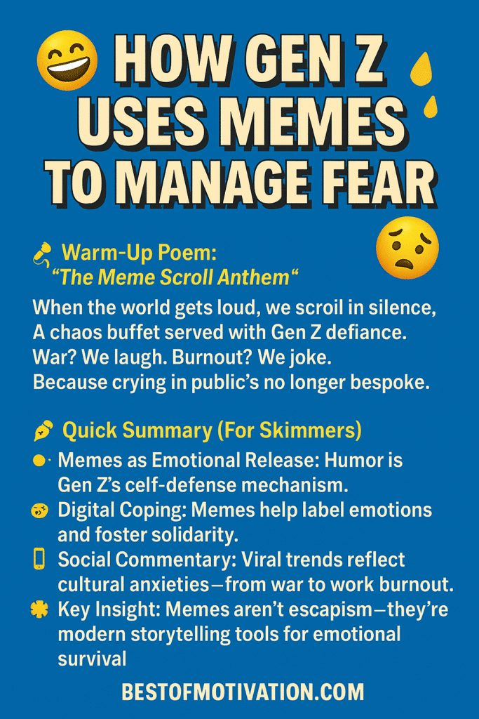 How Gen Z Uses Memes to Cope With Fear | Social Psychology in 2025